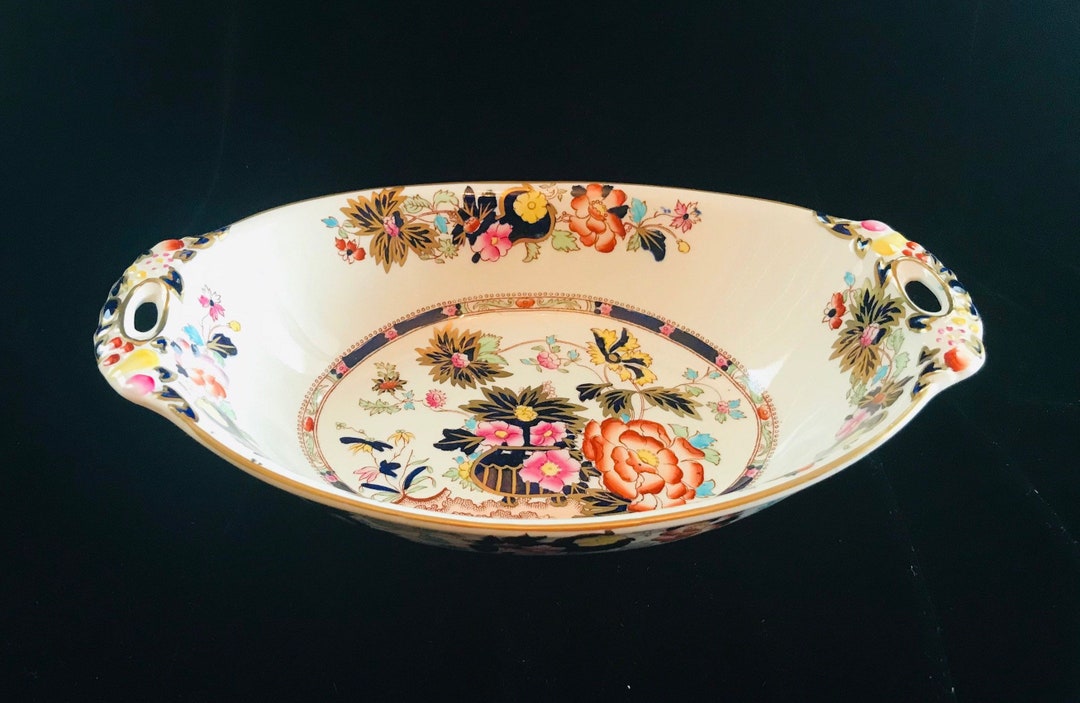 Beautiful Mason’s Mandarin Ironstone Vegetable Bowl, English Antique ...
