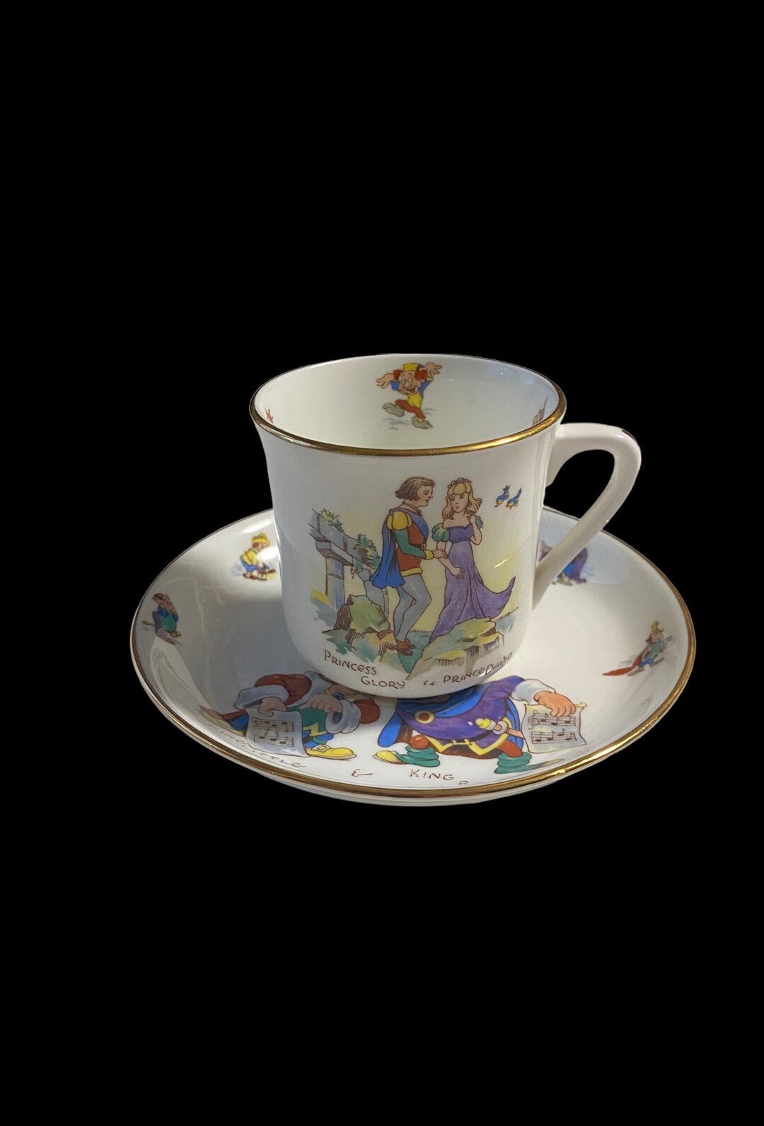 Very Rare Hammersley Gulliver’s Travels Child’s Cup and Saucer Princess ...