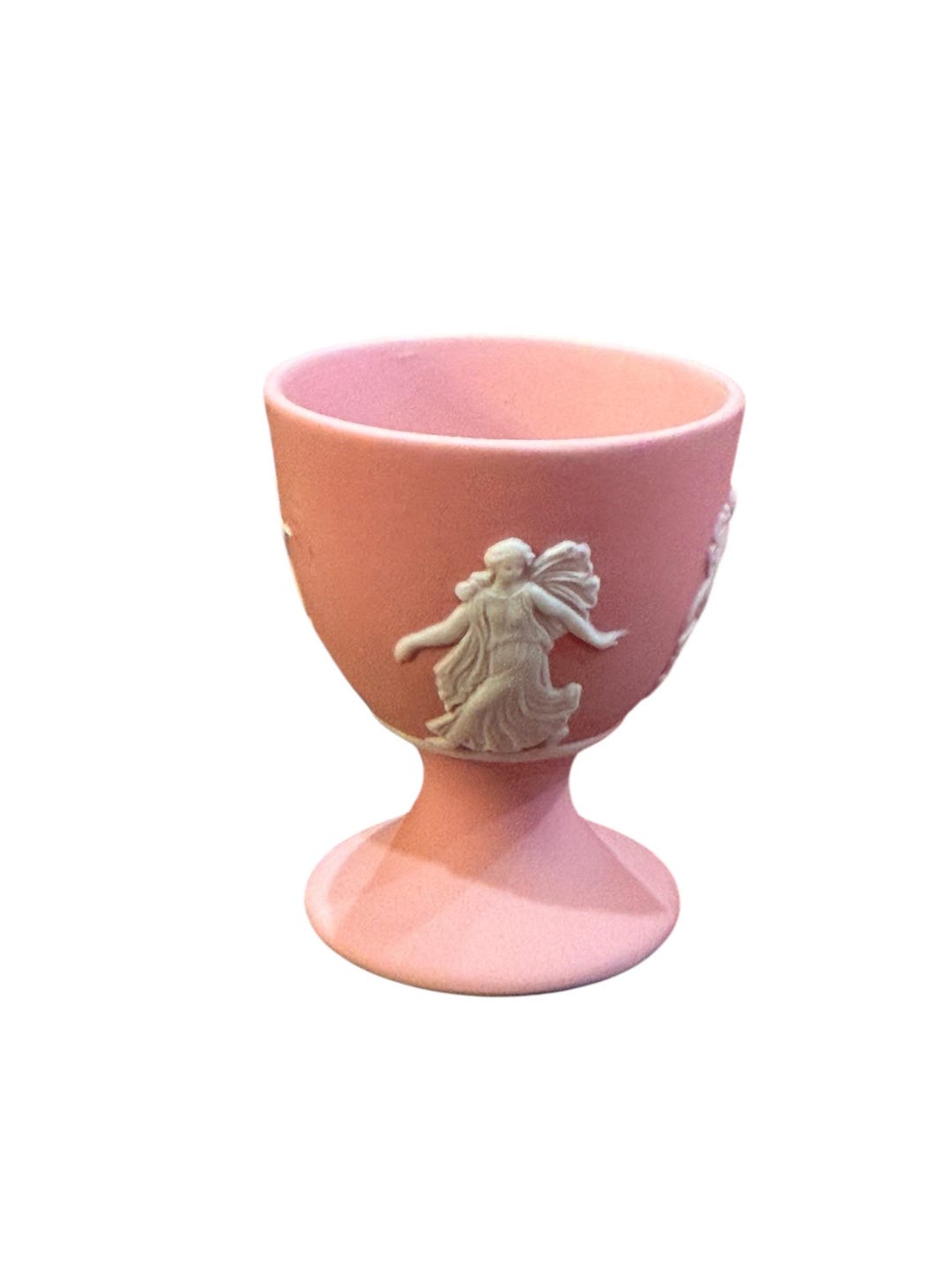 Wedgwood Jasperware Pink Terracotta Egg Cup With Dancing Hours Style ...