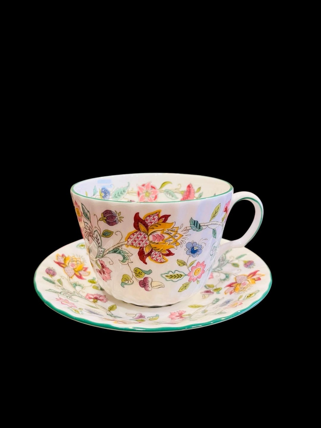 Large Minton "haddon Hall” Morning Tea Cup and Saucer Bone China ...