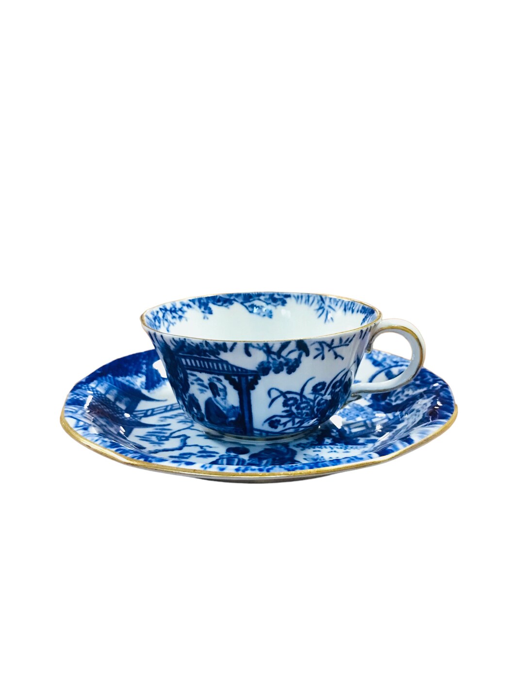 Vintage Royal Crown Derby Mikado Pattern Blue Oriental Tea Cup and ...