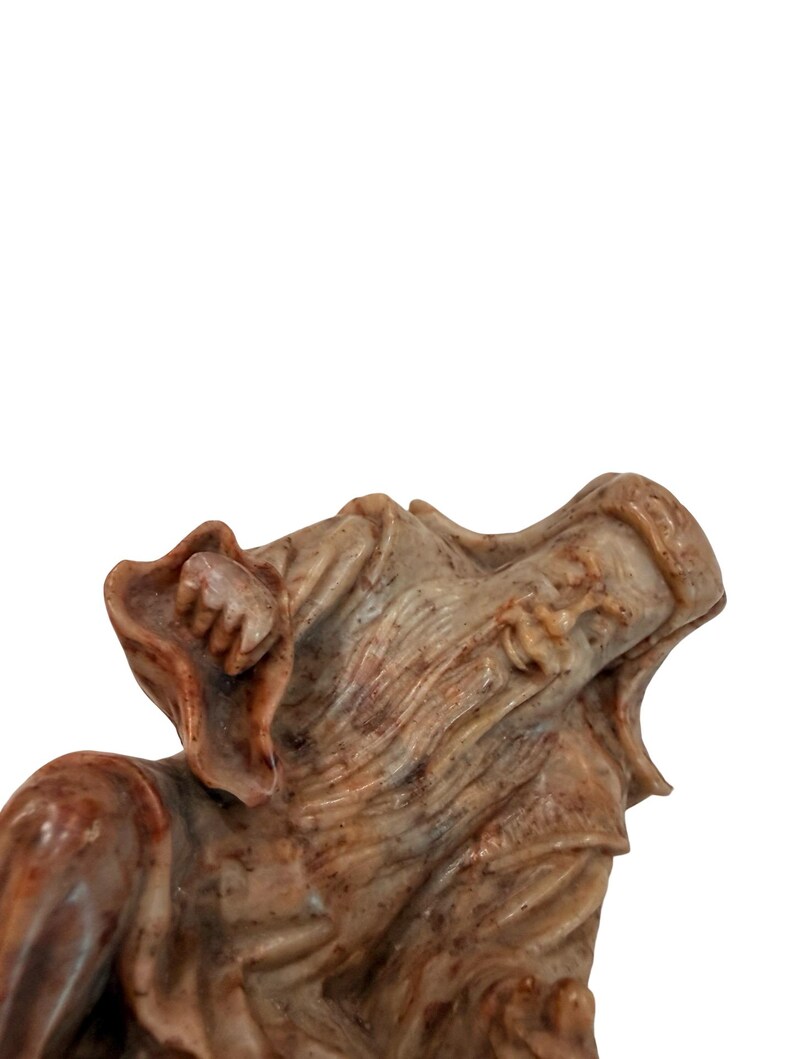 Antique Chinese Soap Stone Hand Carved Figurine 4” T Asian Man ...