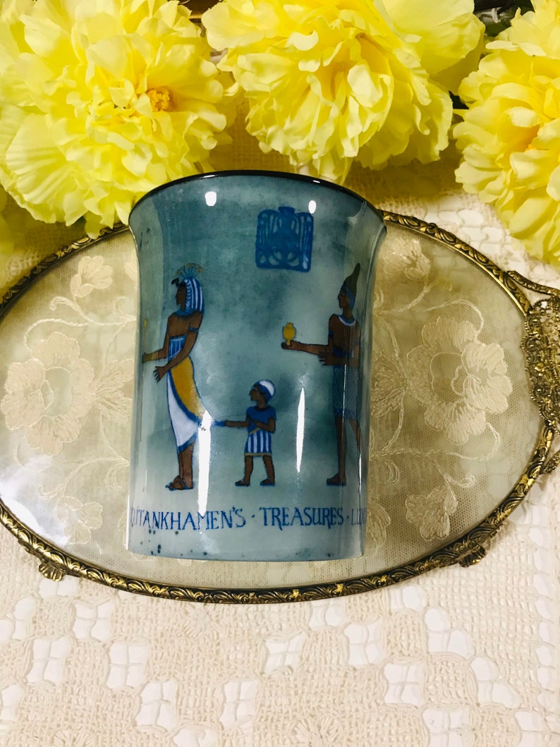 As is Rare Antique Royal Doulton Titanian “tutankhamen’s Treasures ...