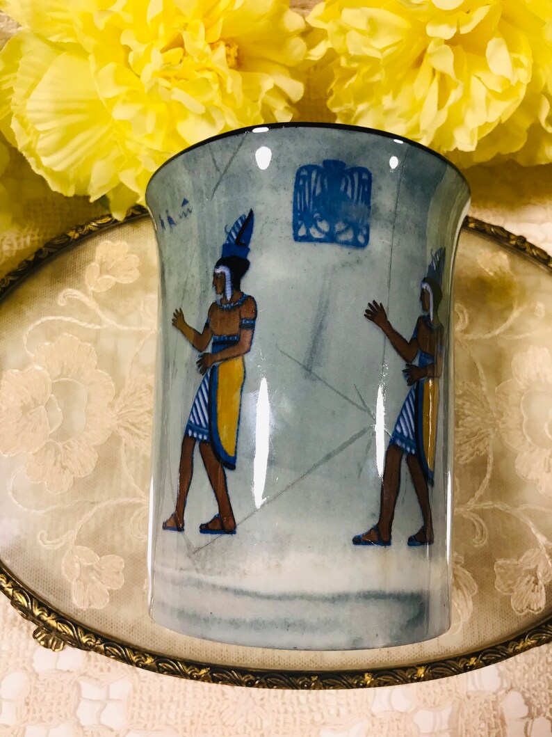 As is Rare Antique Royal Doulton Titanian “tutankhamen’s Treasures ...