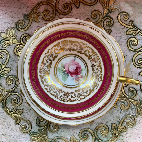 Red Rose Teacup - Etsy