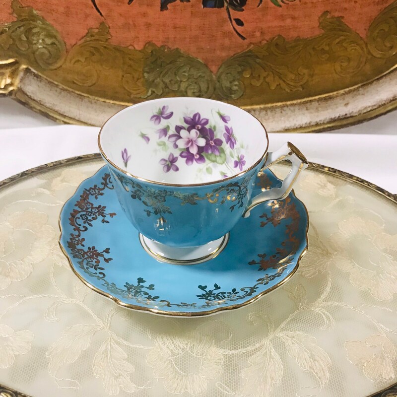 Blue Tea Cups - Etsy