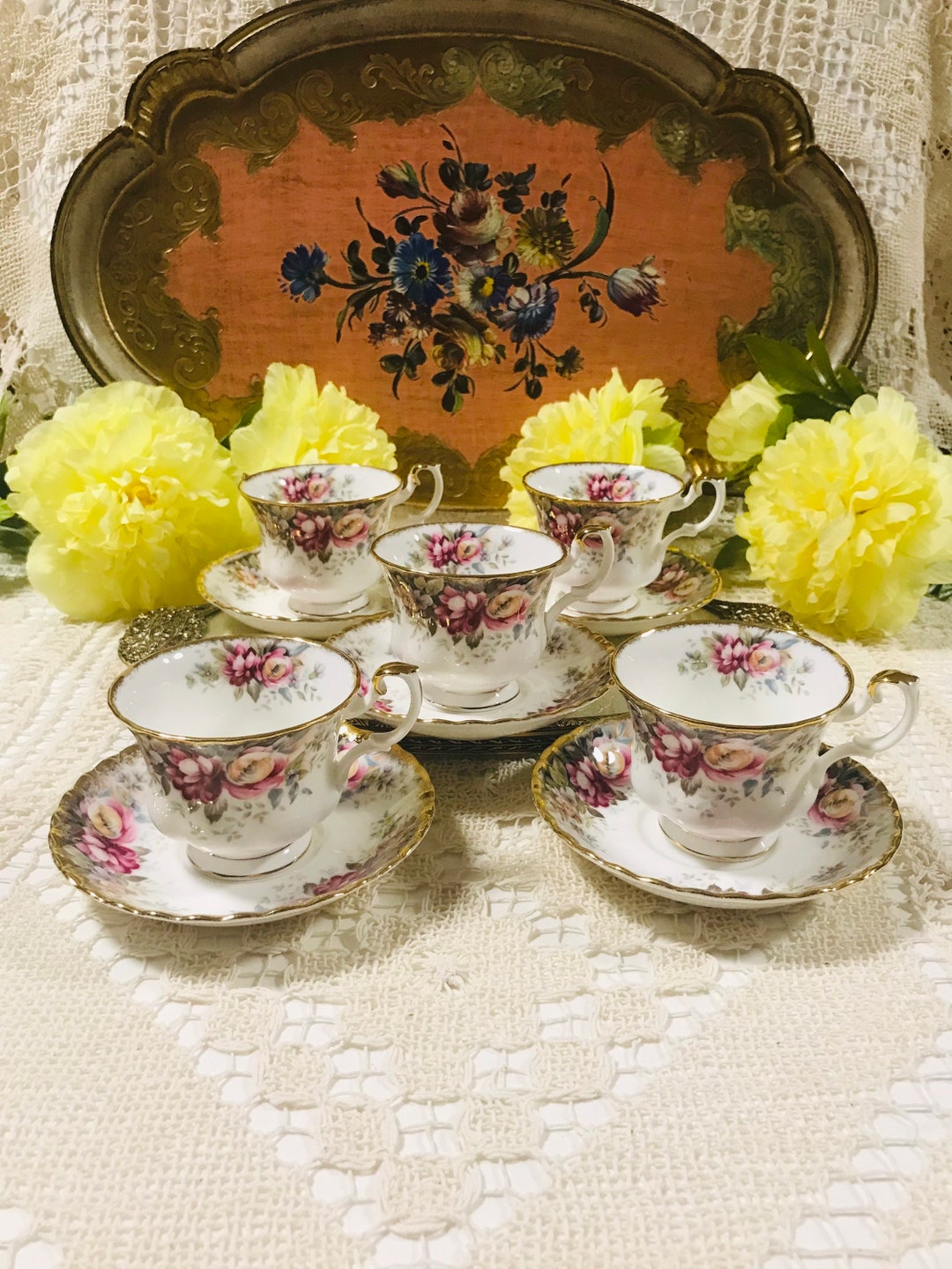 PRICE EACH - Vintage Royal Albert “autumn Roses” Bone China England Tea ...