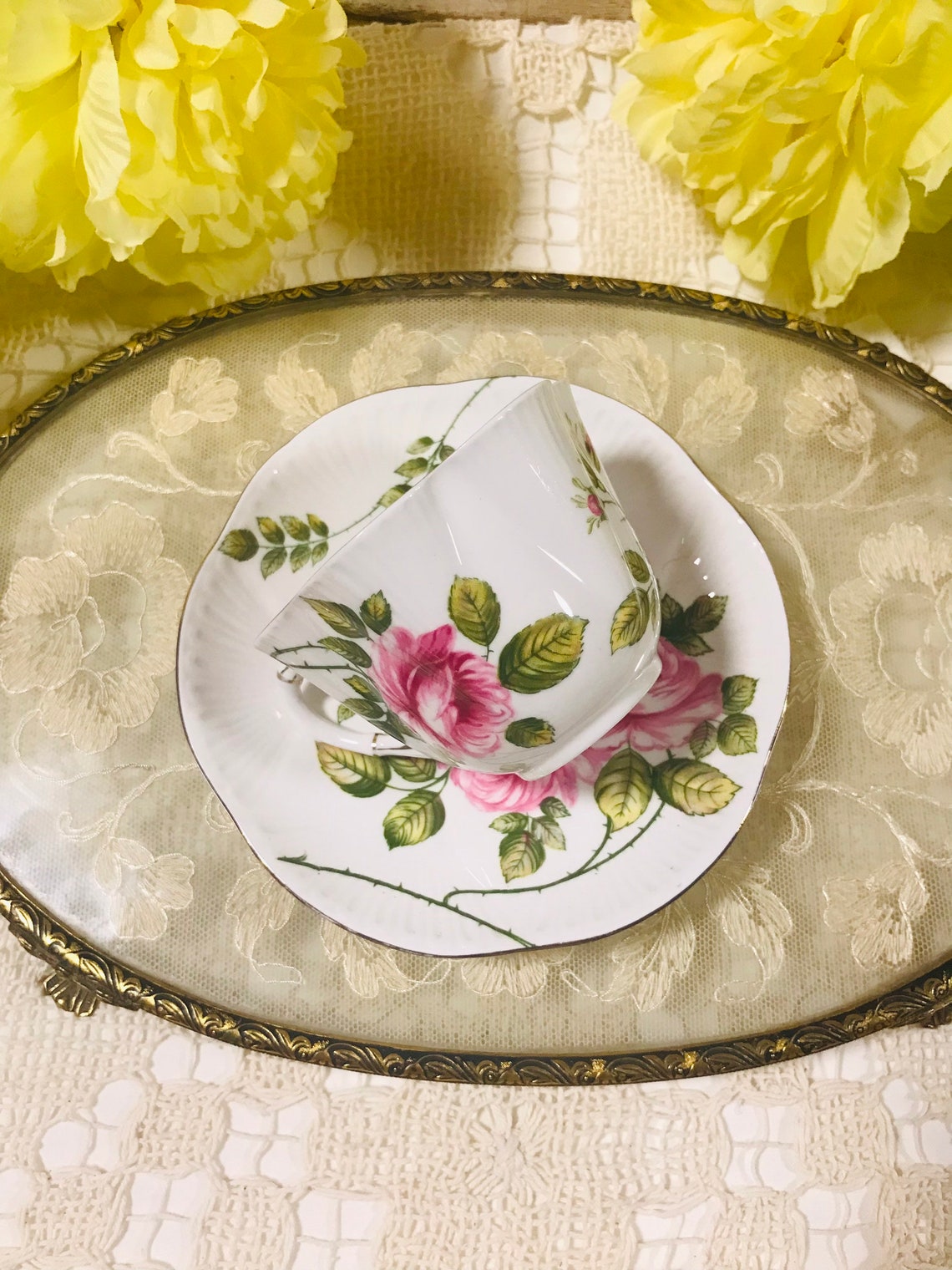 Vintage Collectible Shelley rambler Rose 13671 Pink Rose - Etsy