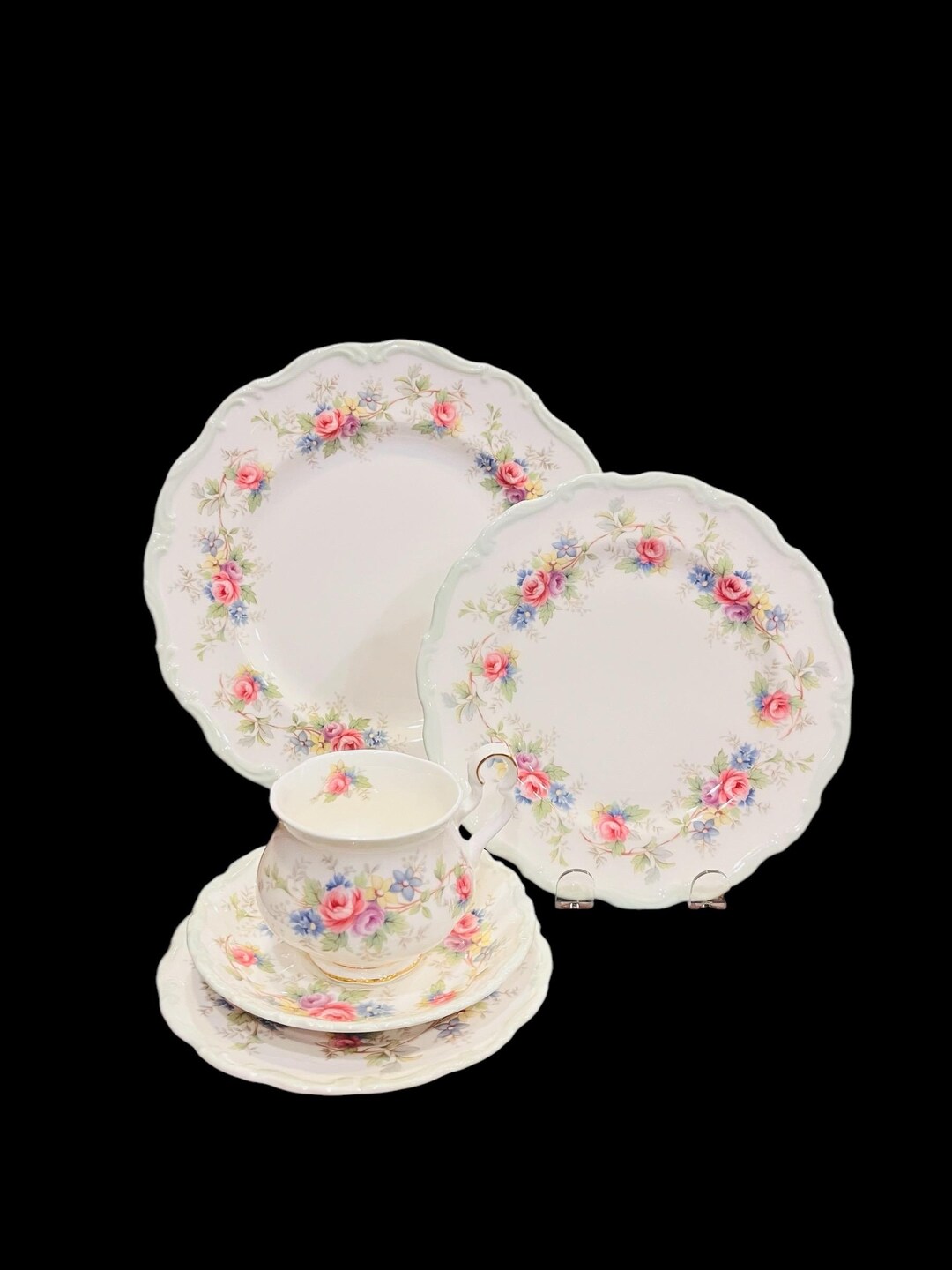 Gorgeous Royal Albert “colleen” 5-pieces Dinner Set , Bone China ...