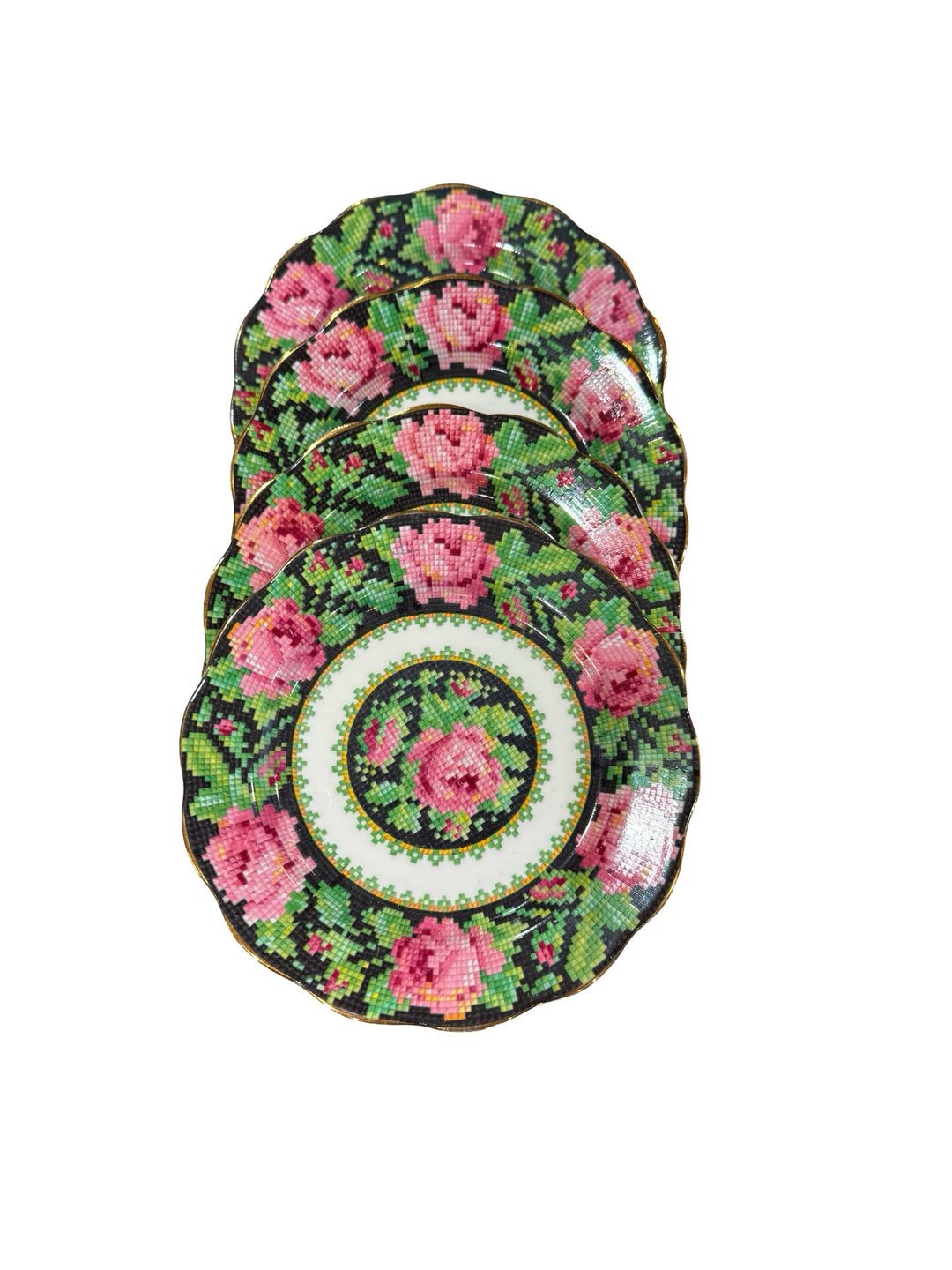 Royal Albert Needle Point Bread / Dessert Plate 6 1/4” D (set of 4 ...