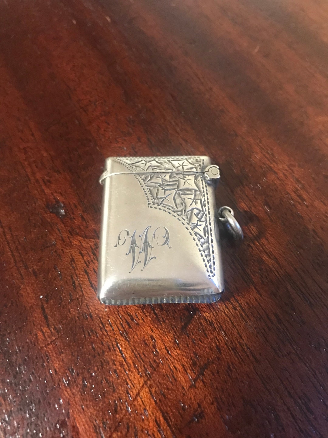 Collectible English Ornate Full Hallmarks Sterling Silver Match Safe ...