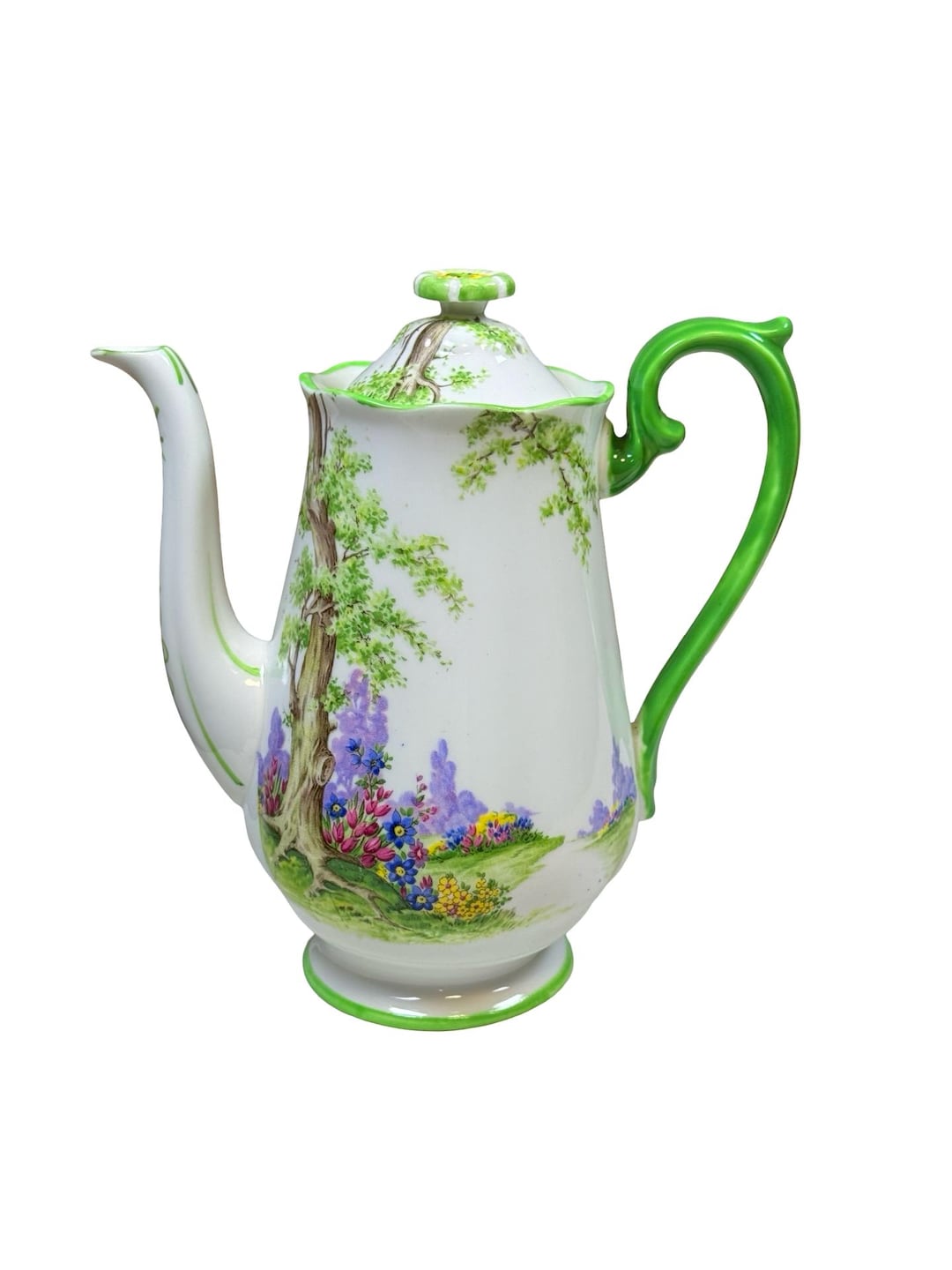 Royal Albert Crown China "greenwood Tree” Coffee Pot With Lid No 774783 ...