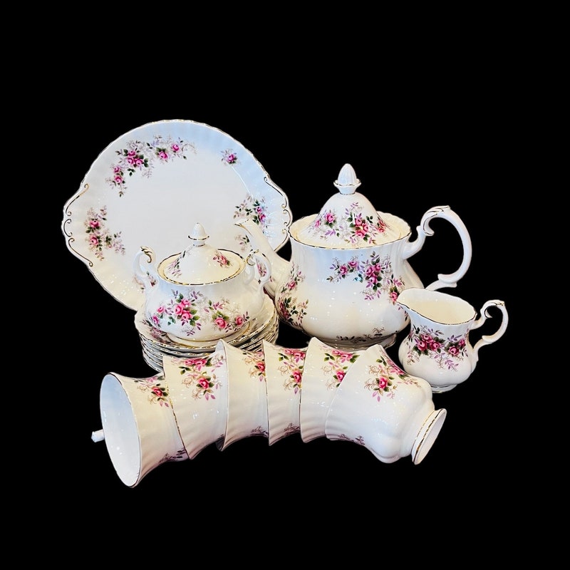 Pink Rose Tea Set - Etsy