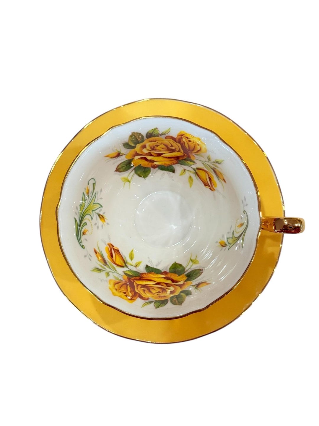 Elizabethan Staffordshire Princess Tea Cup and Saucer Hand Decorated ...