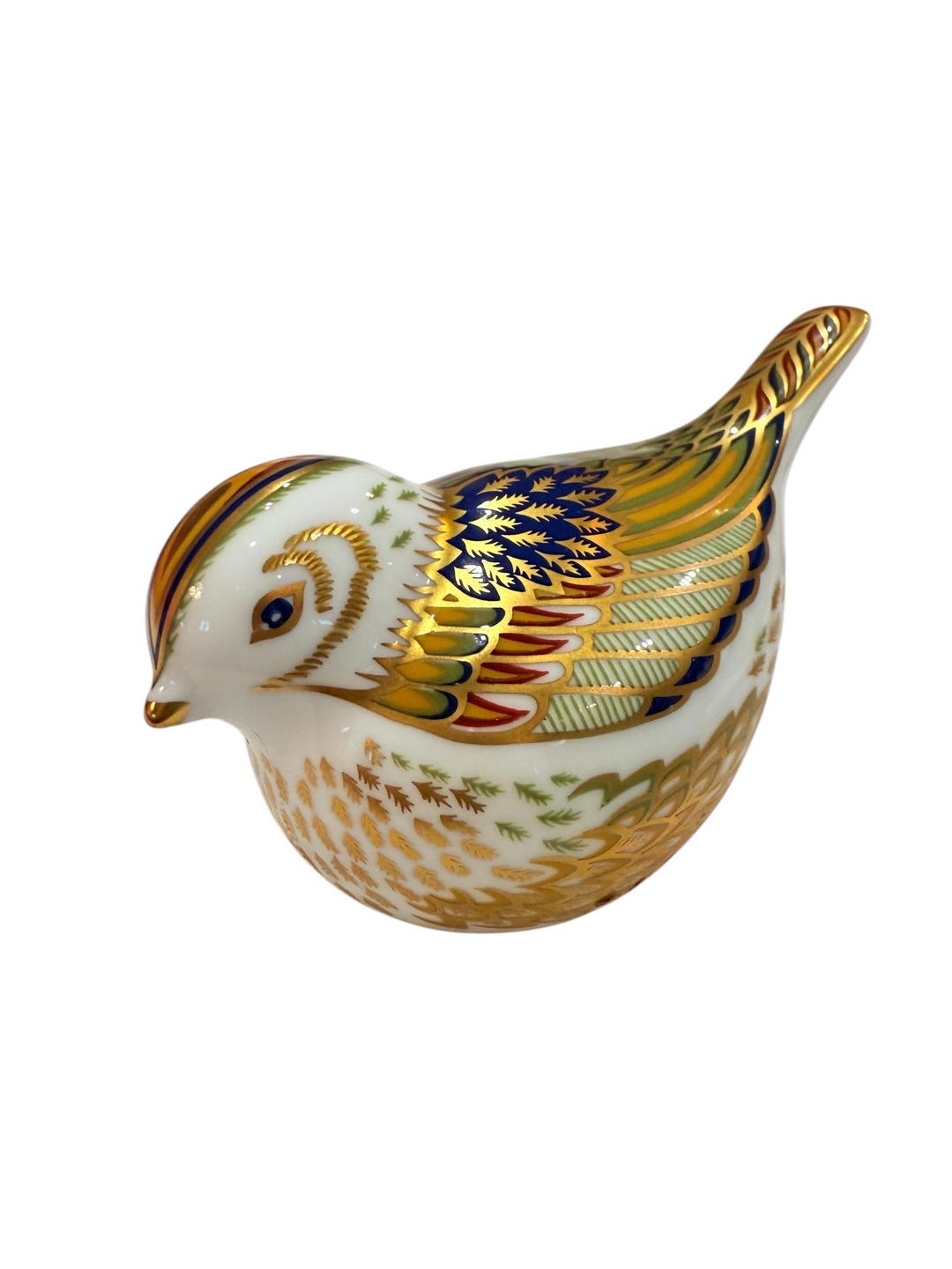 Royal Crown Derby Paperweight Firecrest Bird Collectors Guild Bone ...