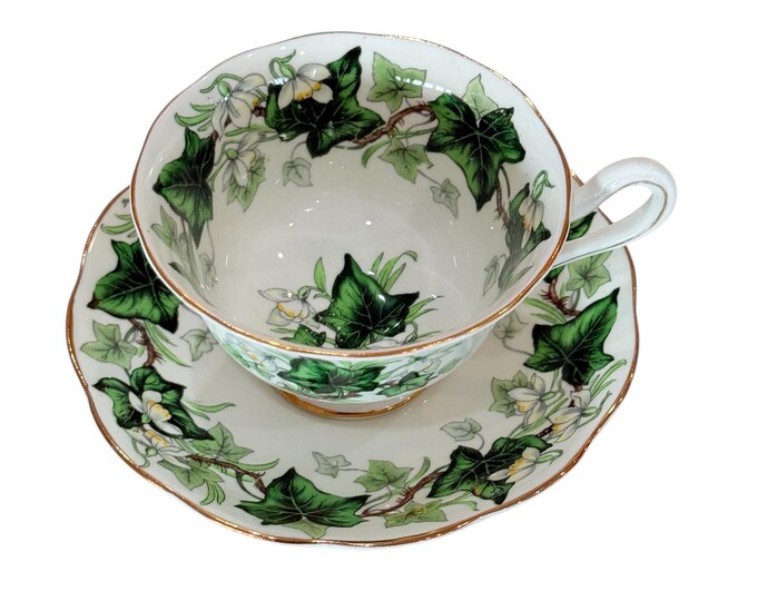 Royal Albert Ivy Lea Tea Cup and Saucer Bone China Vintage England. - Etsy
