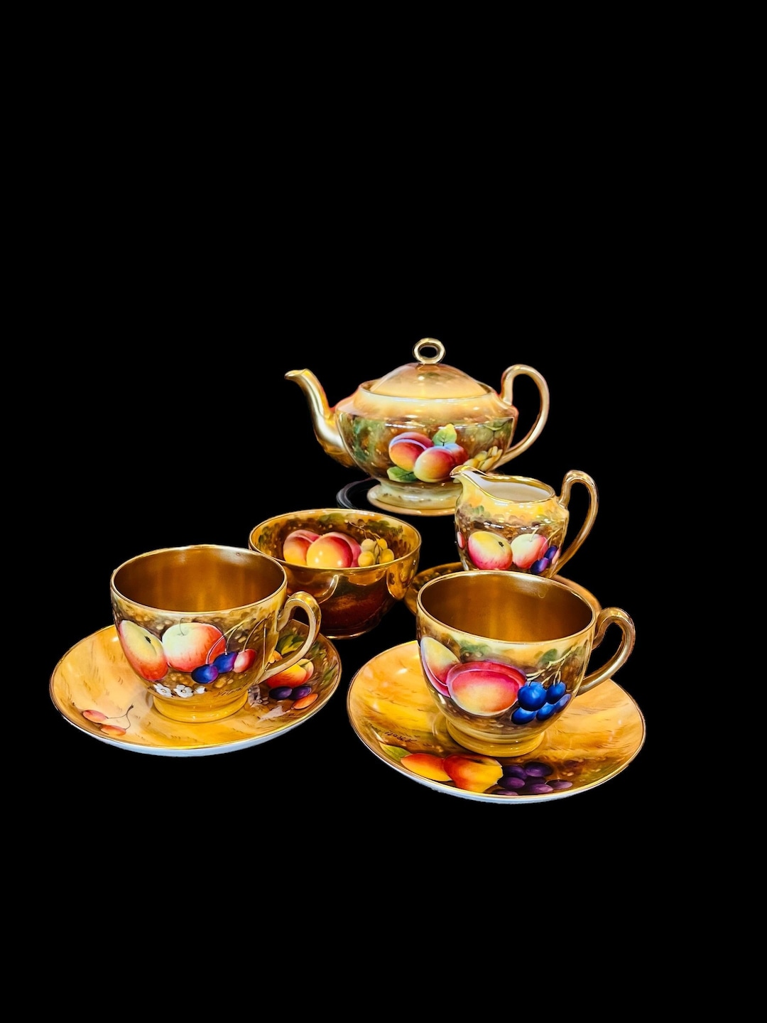 Magnificent Vintage Hand Painted Signed by Holpert and A.roll With ...