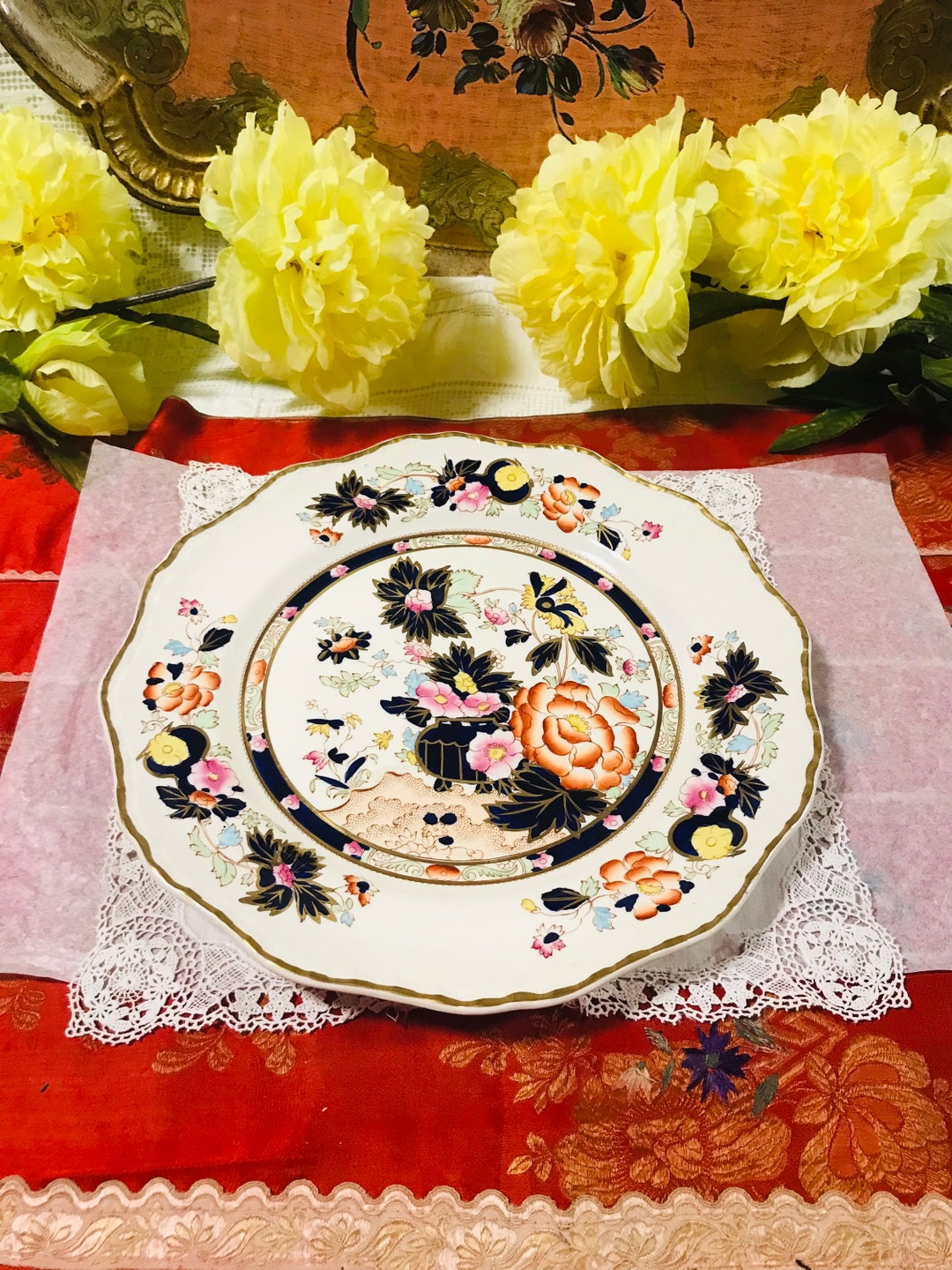 Vintage Collectible Mason’s Plate 10.75”patent Ironstone Mandarin ...
