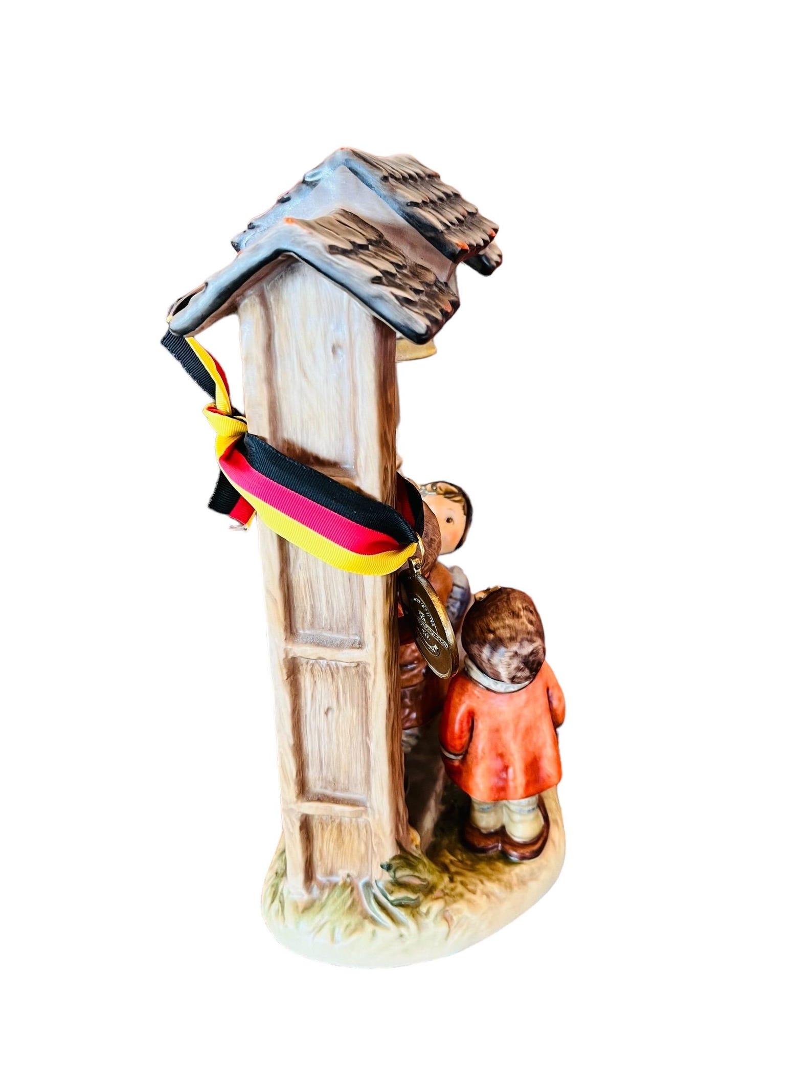 Vintage Large Hummel Porcelain Figurine “let’s Tell the World ” 10 1/2 ...