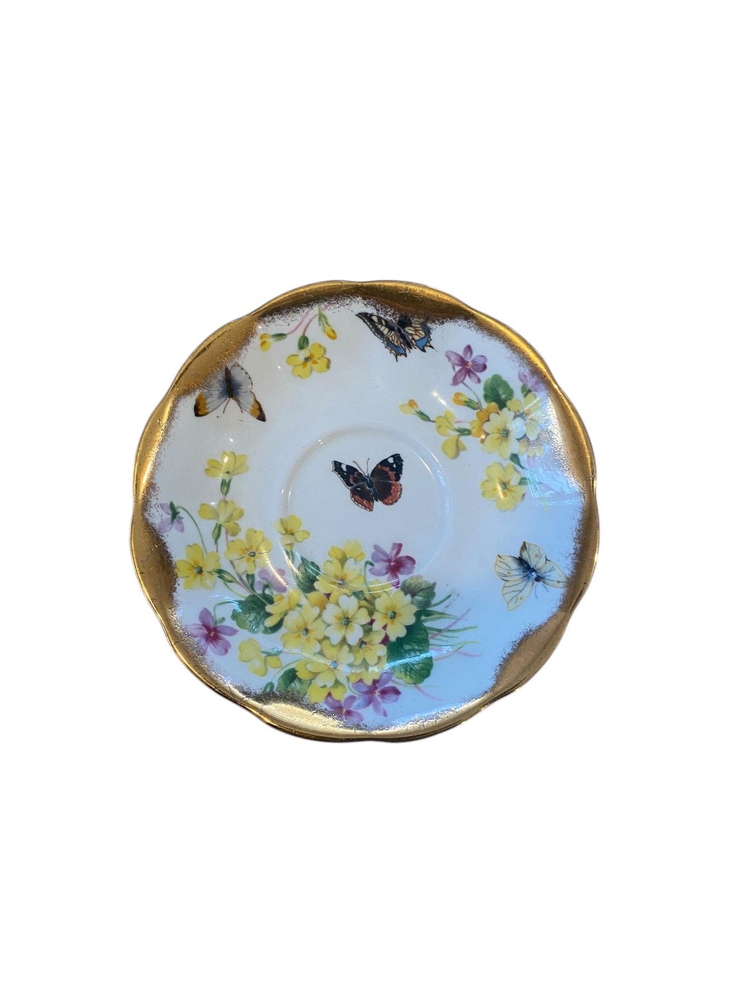 Royal Albert Orphan Saucer Butterfly, Avon Shaped, Saucer Only ...
