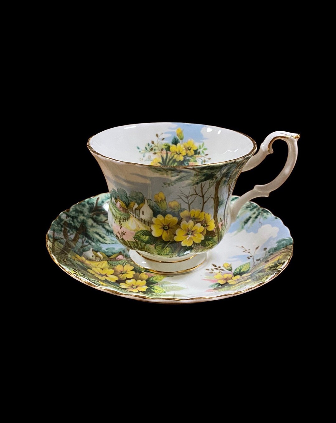 Royal Albert Country Scenes Series Primrose Hill, English Collectible ...