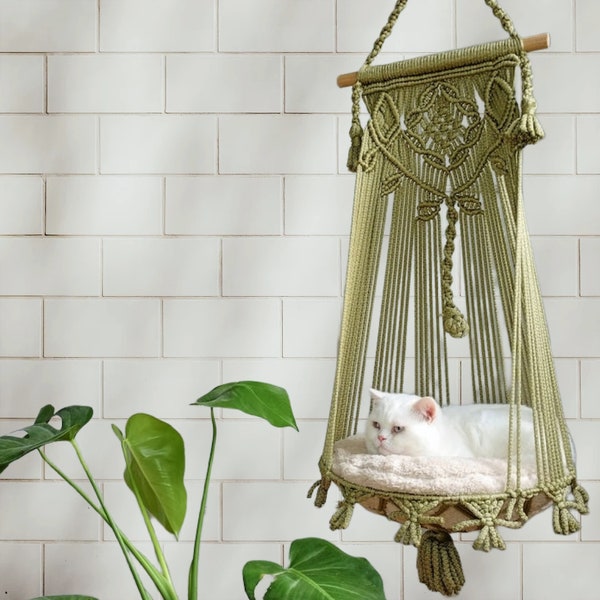 Macrame Cat Hammock - Etsy