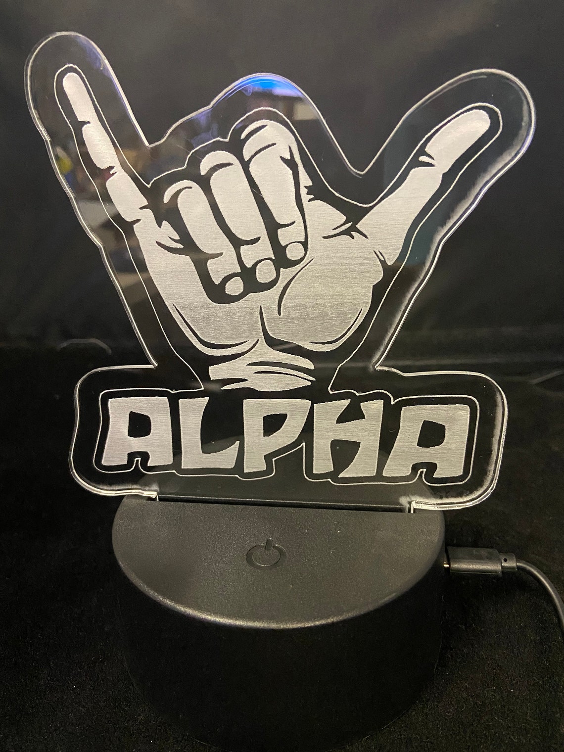Alpha Phi Alpha Hand LED Light - Etsy