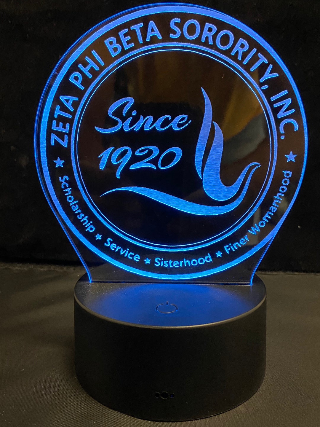 Zeta Phi Beta Circle LED Light - Etsy