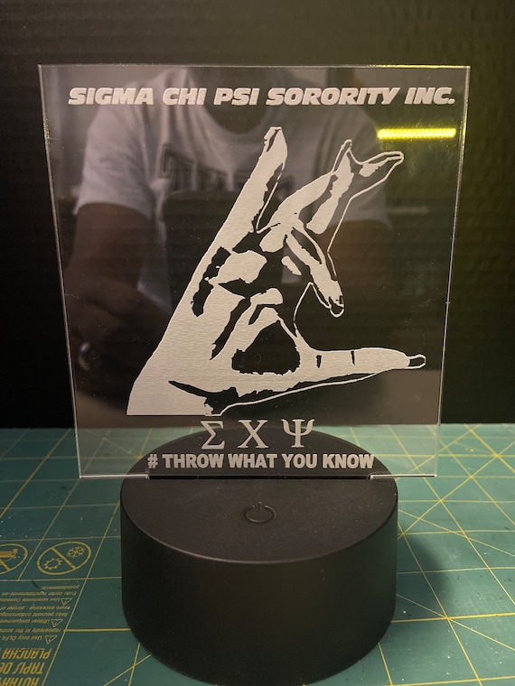 Sigma Chi Psi Sorority Hand LED - Etsy