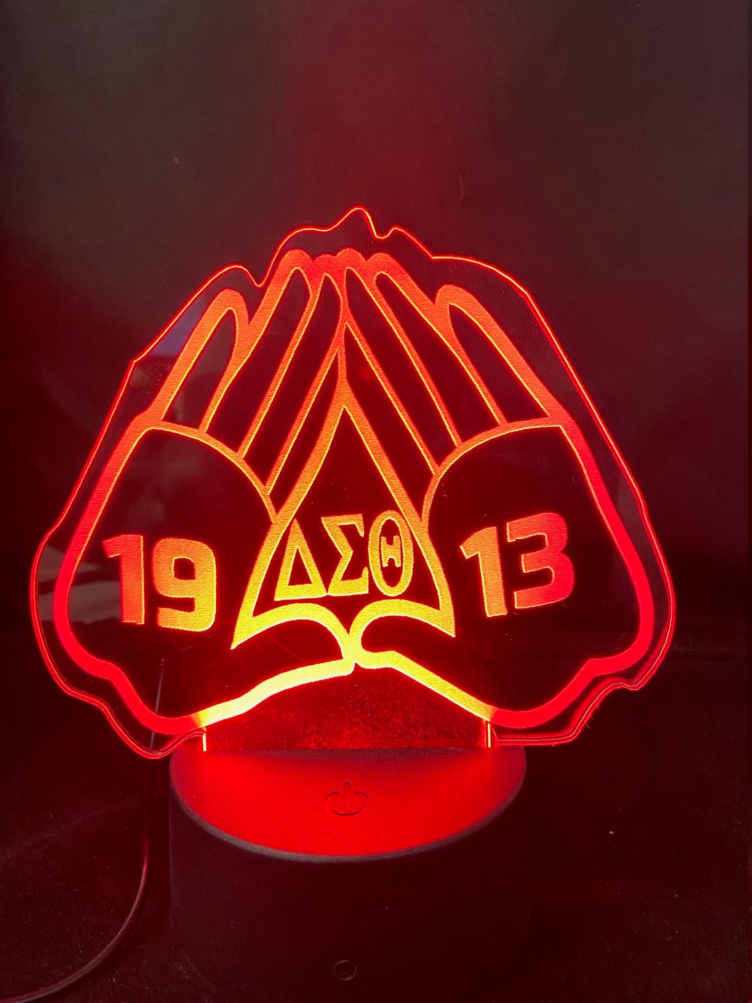 Delta Sigma Theta Hand LED Light - Etsy