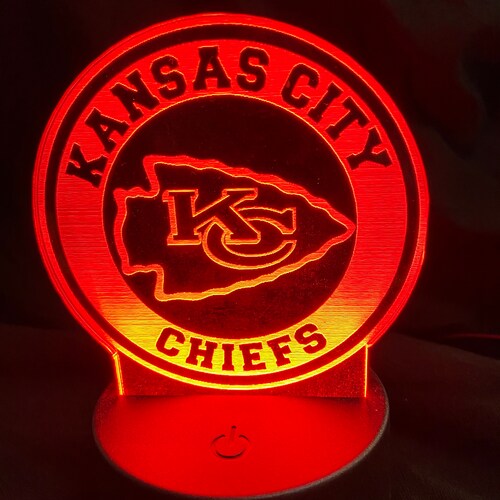 NFL Kansas City Chiefs Round Distressed Established Wood Sign | Etsy