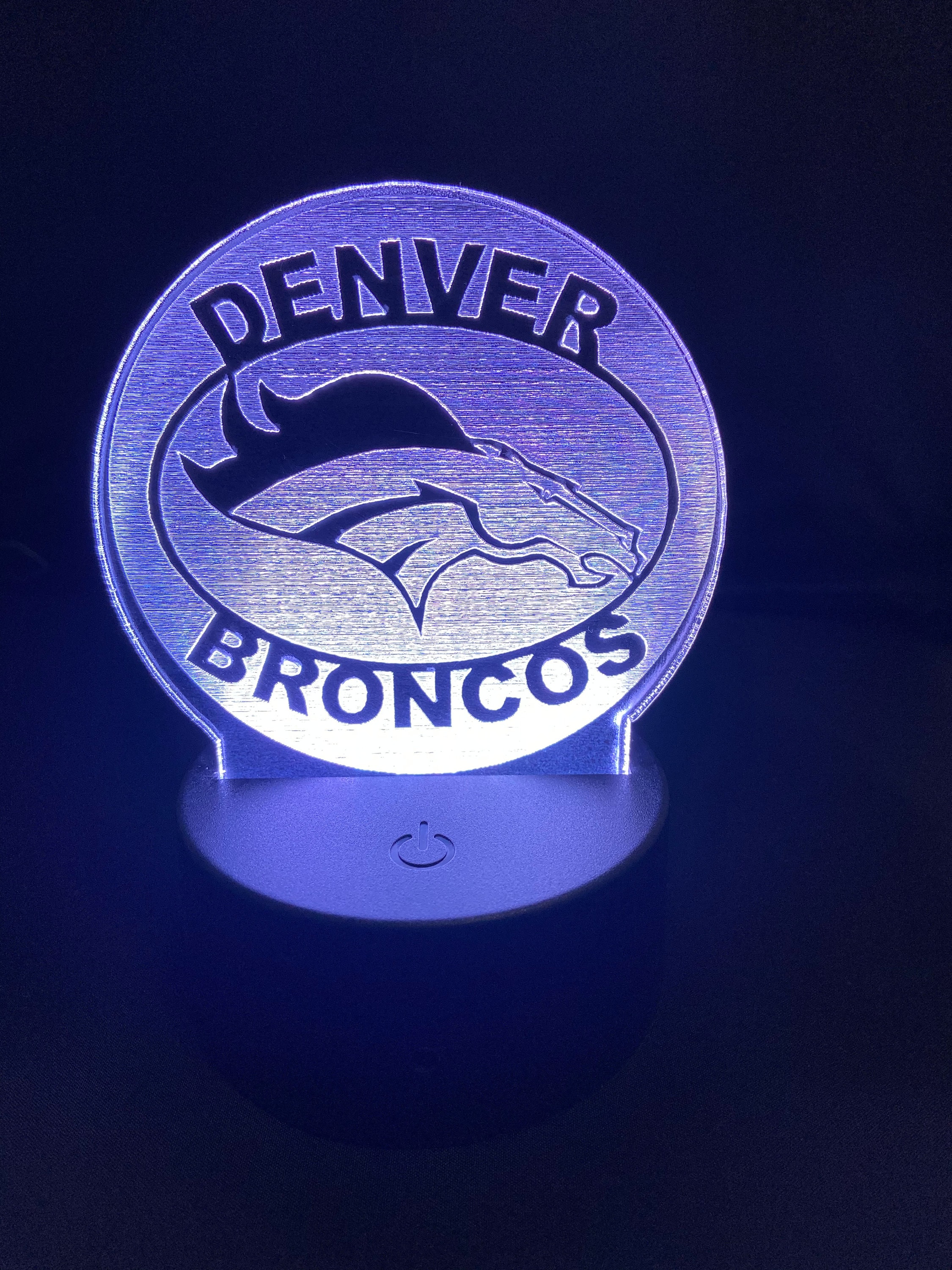 Denver Broncos LED Light - Etsy