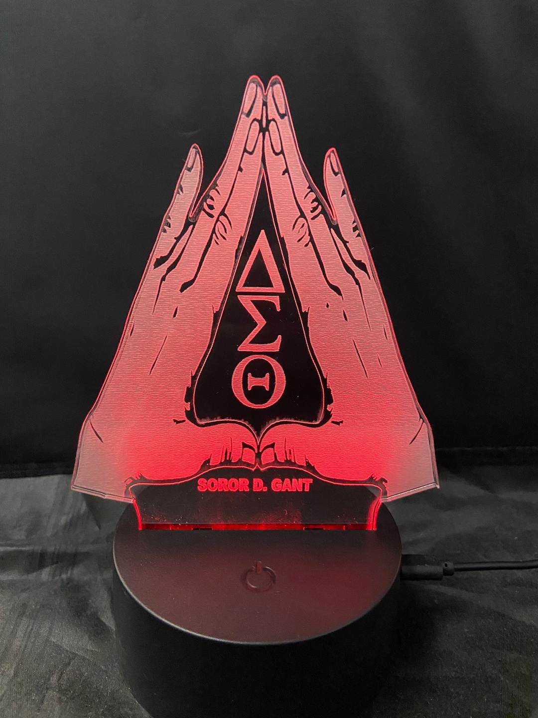 Delta Sigma Theta Hand Personalized LED Light - Etsy