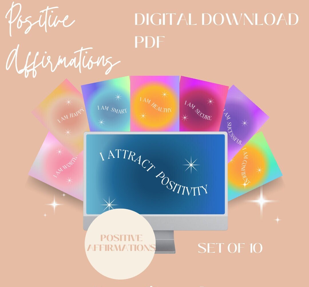 Positive Affirmation Mantra Digital Download PDF, Instant Download ...