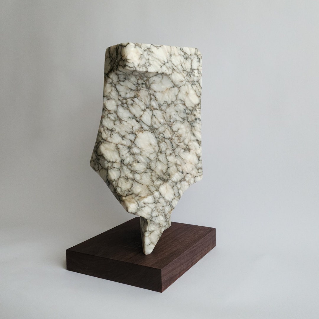 Vintage Cubist Abstract Marble Sculpture C.1970s - Etsy