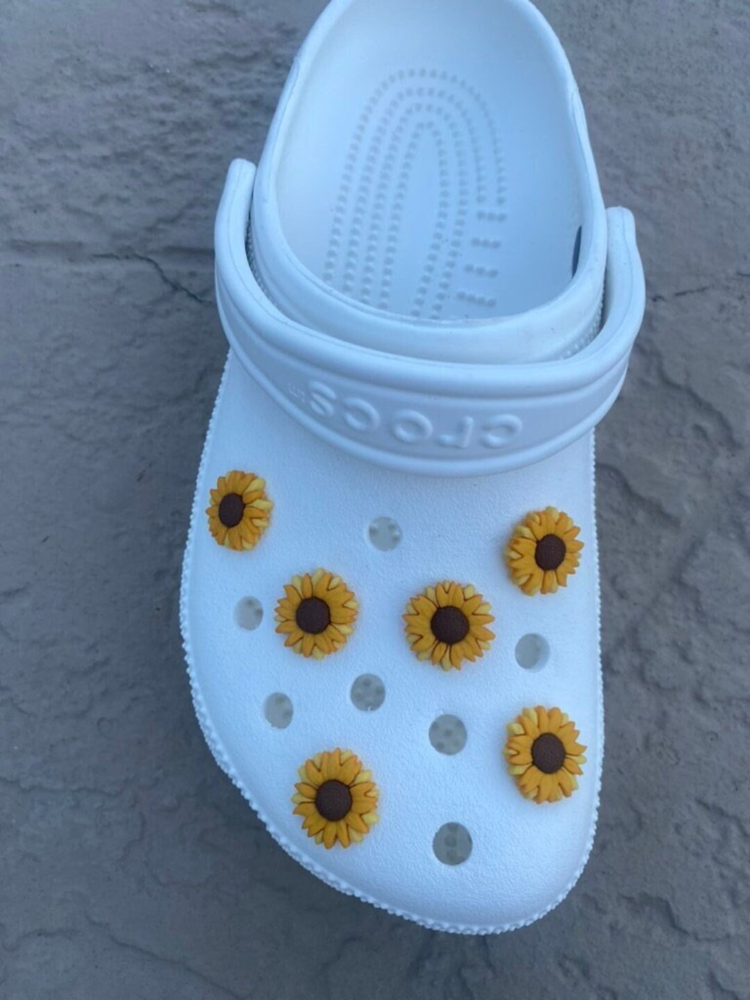 Sunflower Croc Charm - Etsy