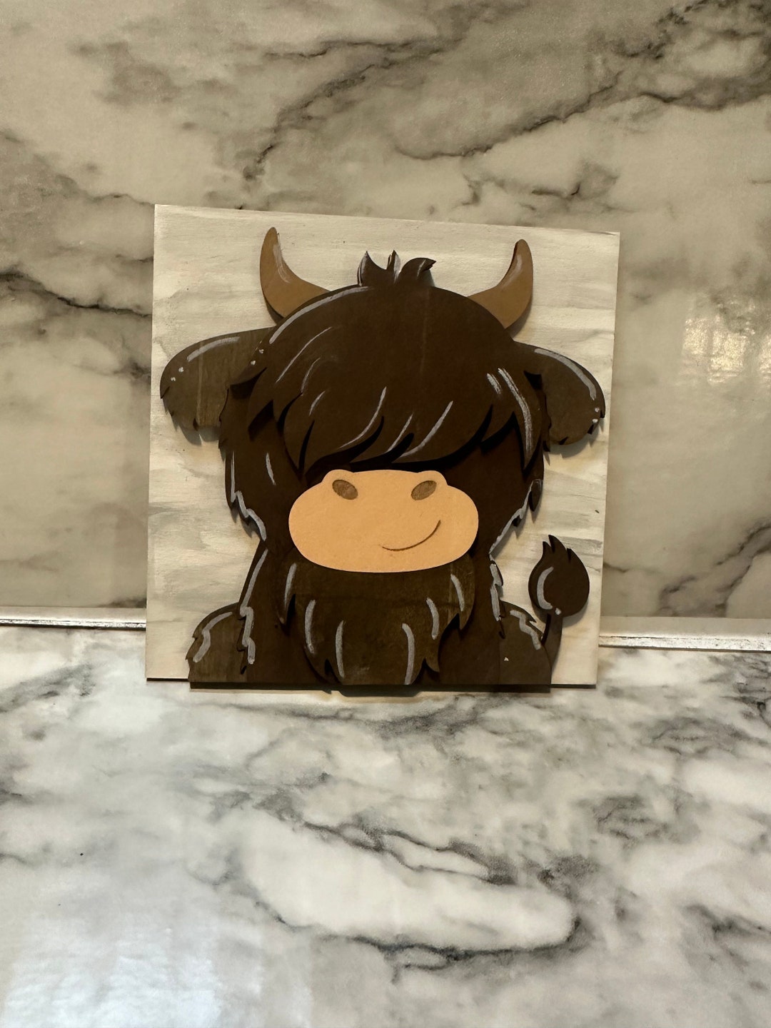 Highland Cow Signs, Interchangeable Signs, Seasonal Signs, Home Decor ...