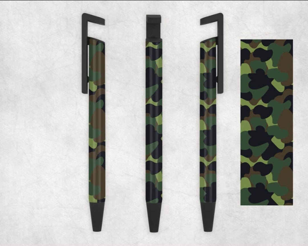 Camo Pen Military Pen Personalized Pen Printed Custom Pen Phone Stand ...