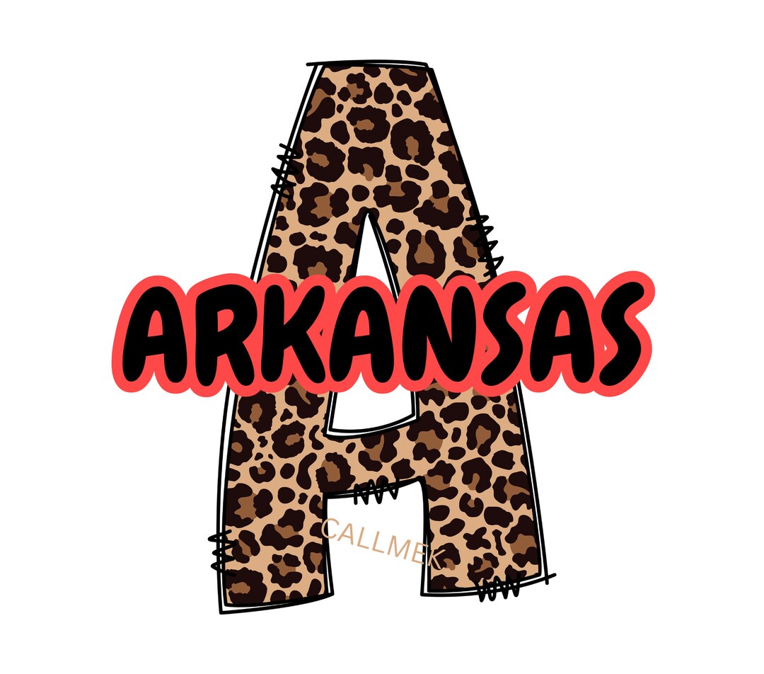Arkansas T-shirt Design for Sublimation Tee's Trendy Cheetah Arkansas ...