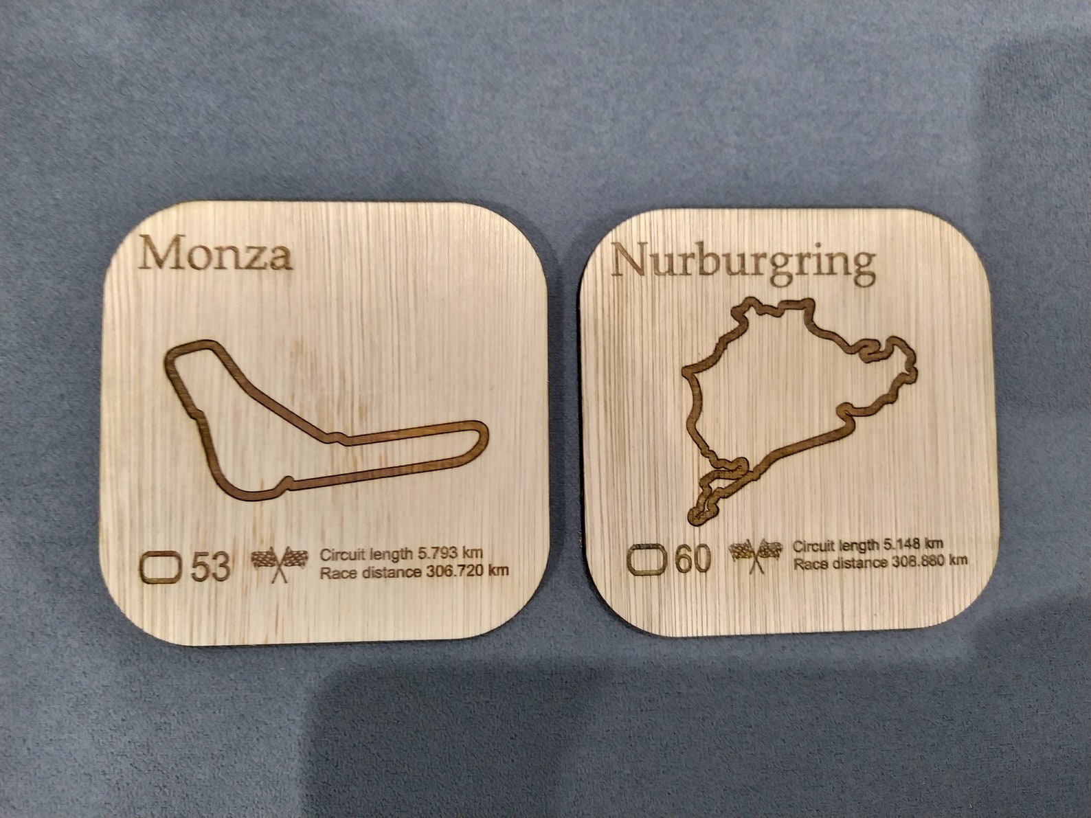 Any F1 Race Track Coaster Formula One Wooden Coasters F1 - Etsy UK
