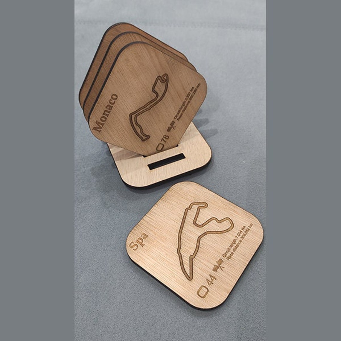 Any F1 Race Track Coaster Formula One Wooden Coasters F1 - Etsy UK