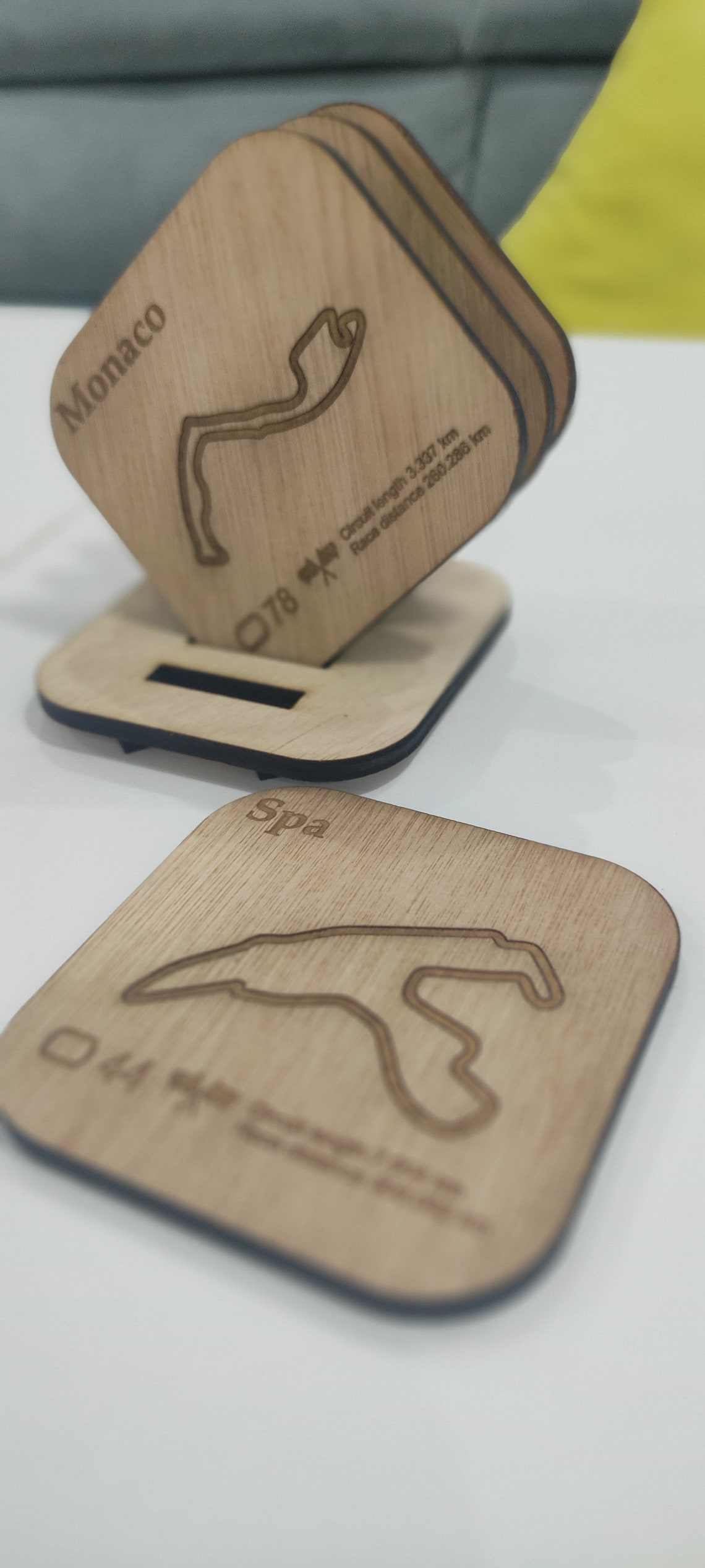 Any F1 Race Track Coaster Formula One Wooden Coasters F1 - Etsy UK