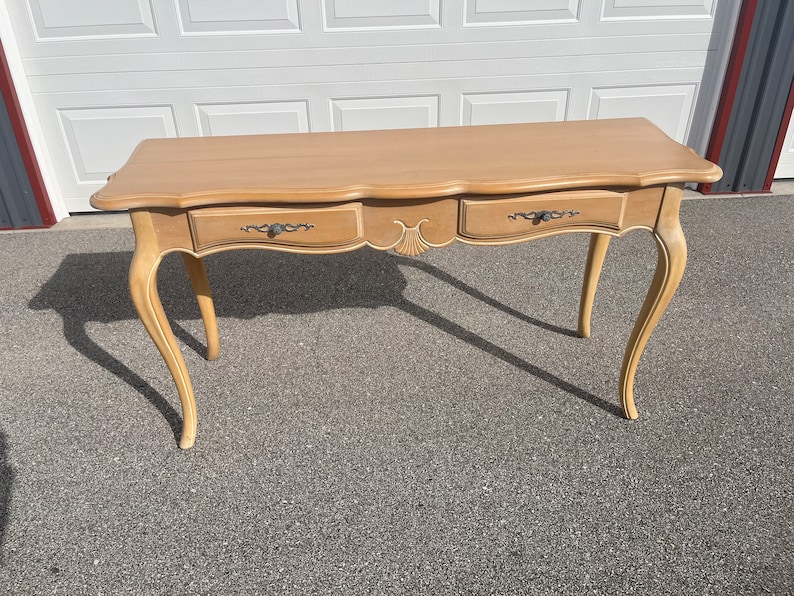 Ethan Allen Country French Console Foyer Hall Table Finish 270 FREE ...
