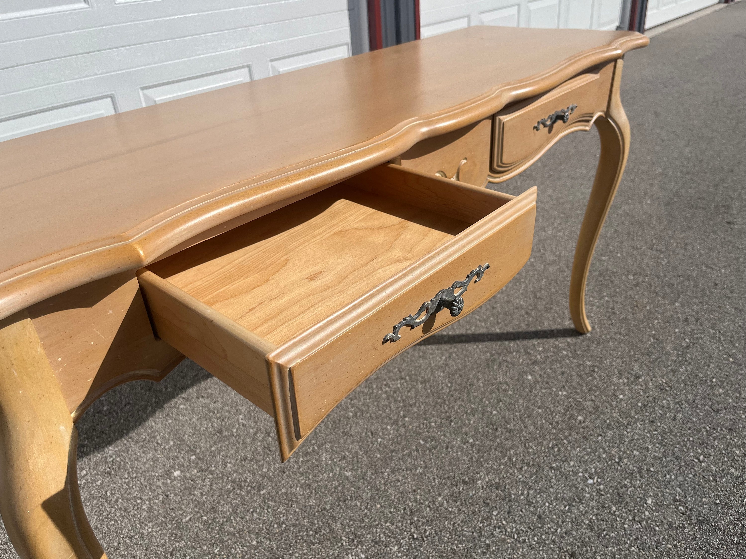 Ethan Allen Country French Console Foyer Hall Table Finish 270 FREE ...