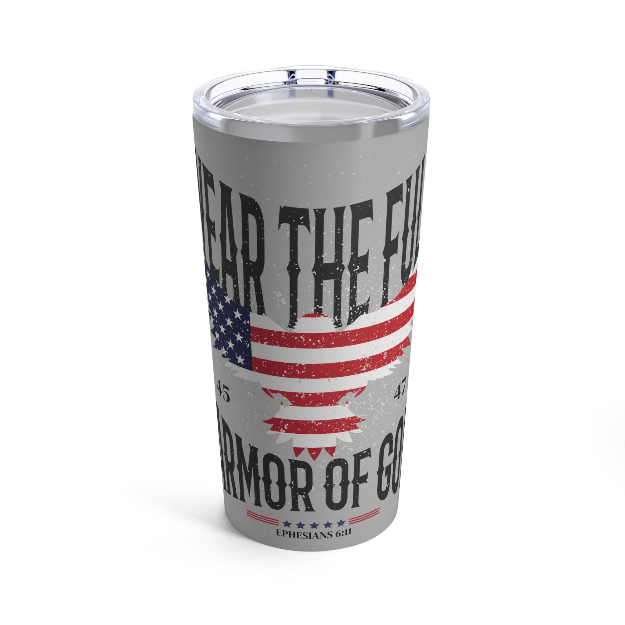 Angel Flag Over Trump Rally Tumbler 20oz Armor of God Trump Fight ...