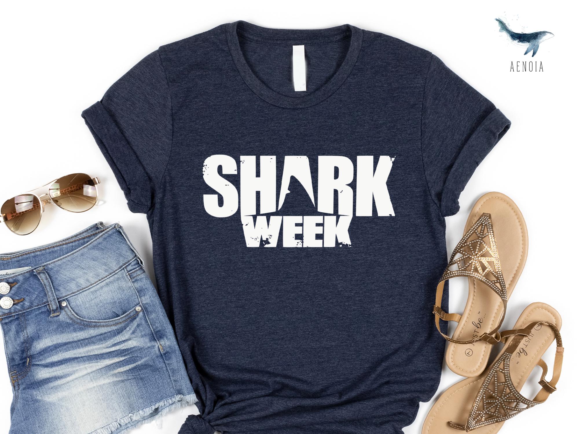 Shark Week Shirt, Shark Week 2025, Save the Sharks, Shark T-shirt ...