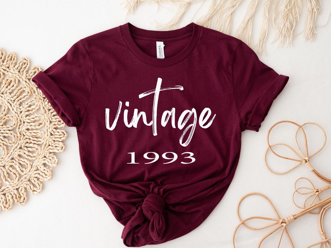 1993 Shirt, 30th Birthday Shirt, Wildflowers 1993 Birth Year Number ...