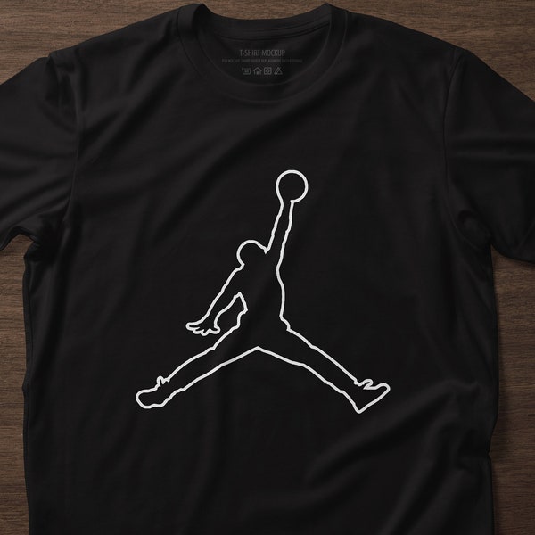 White Jordan Logo - Etsy
