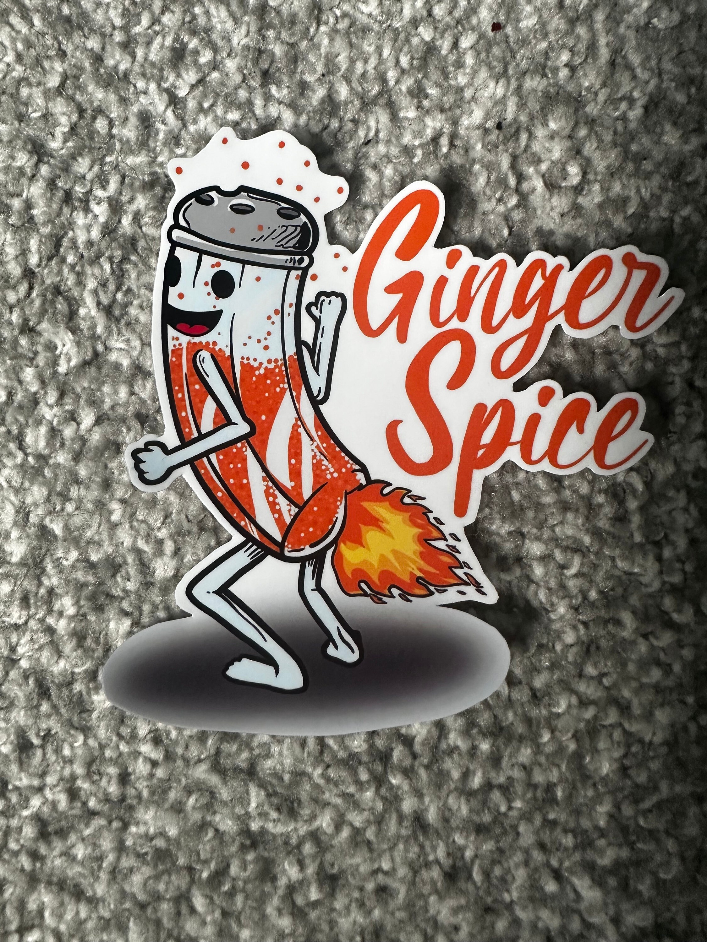 High Gloss Printable Vinyl Water Resistant Orange Ginger Spice Funny ...