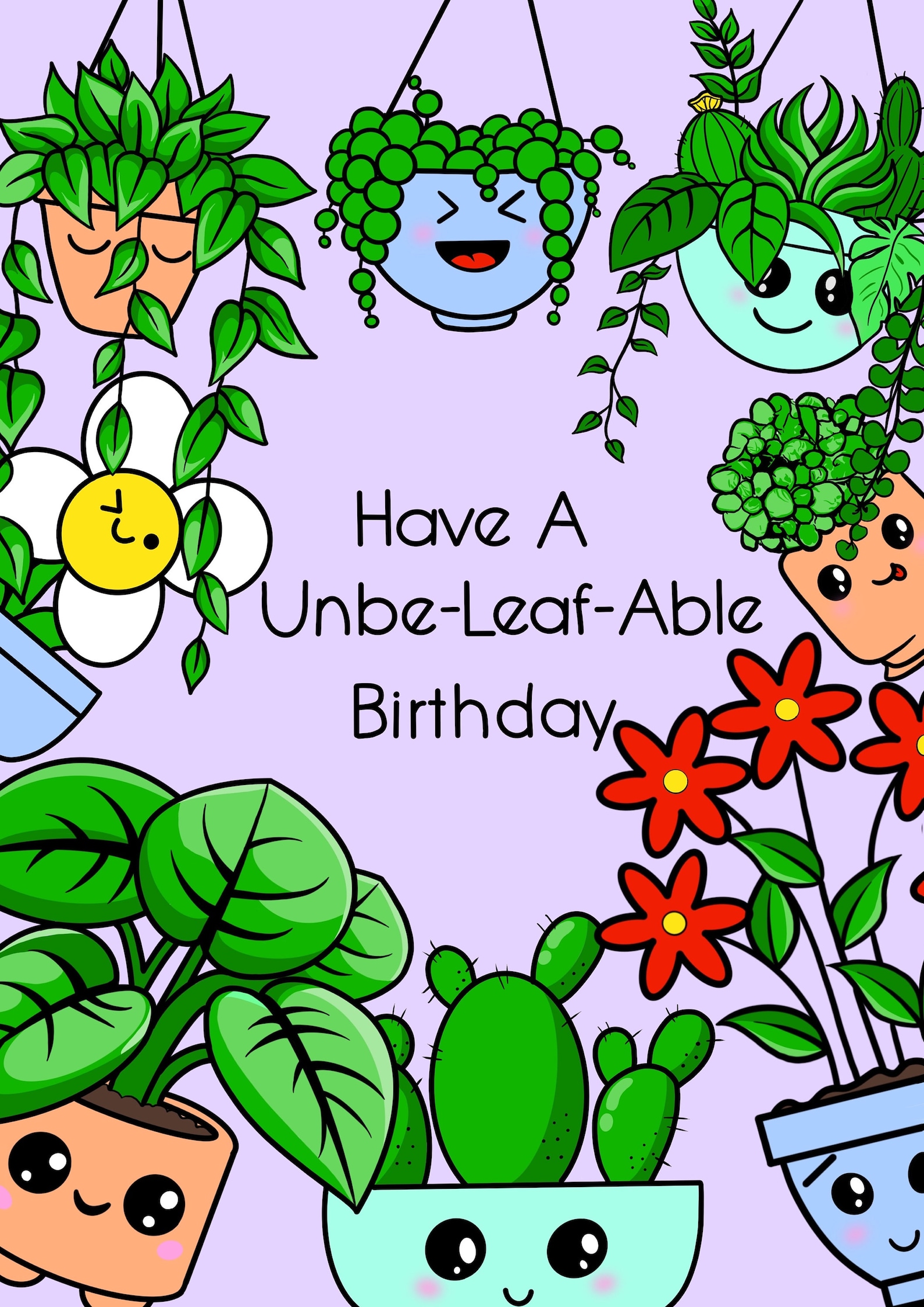 Hilarious Plant-themed Birthday Card Perfect Gift for Plant Lovers Have ...